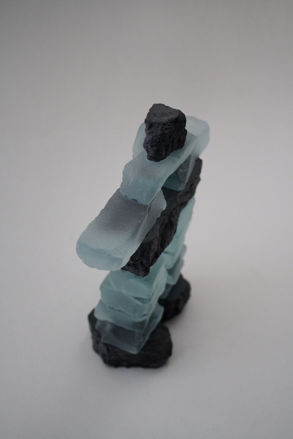 Inukshuk Glass and Stone / Inukshuk Verre Et Granite - Etsy