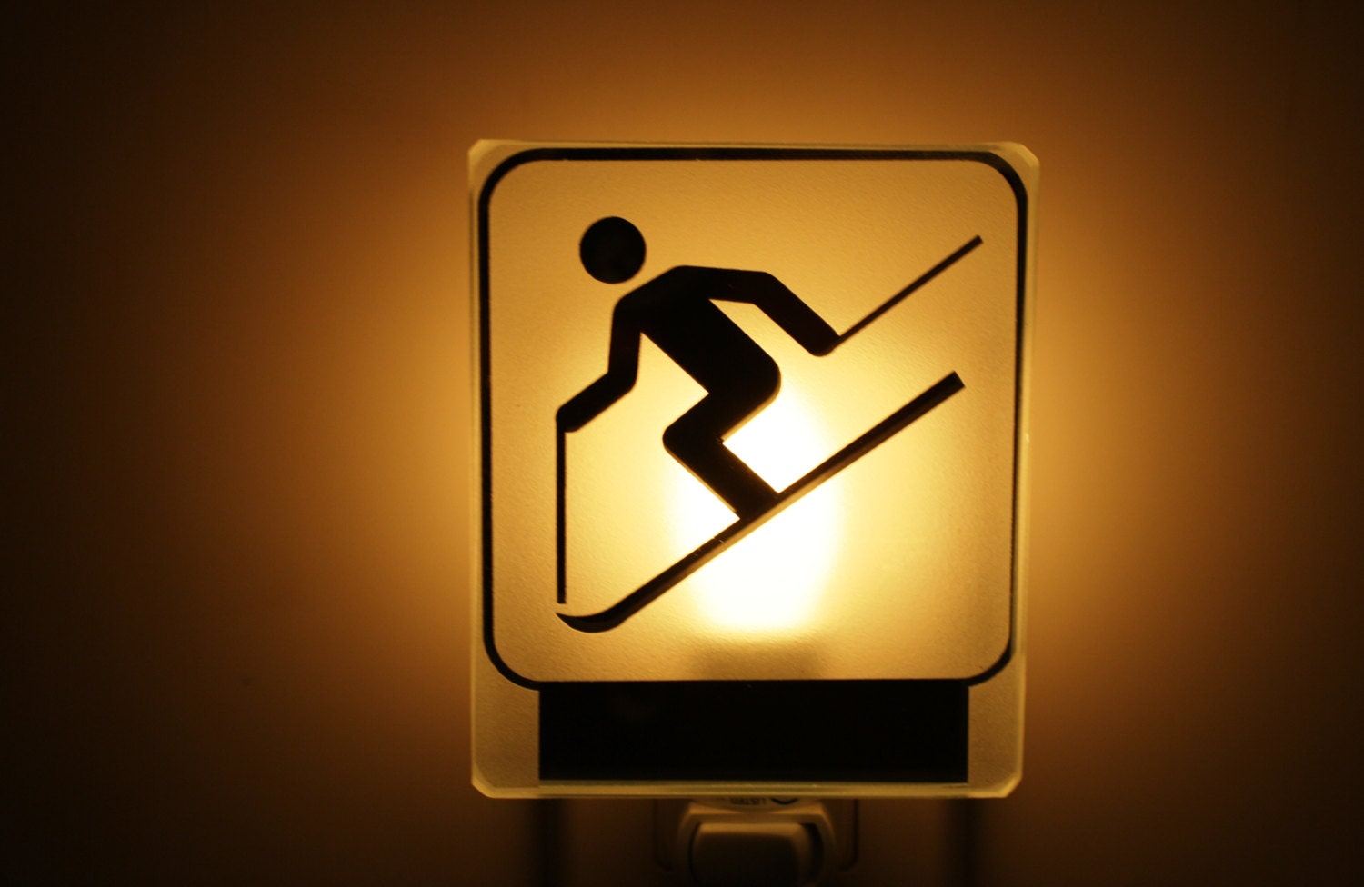 Alpin Skiing night Light/ Veilleuse ski alpin | Etsy