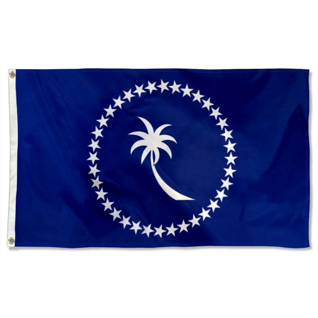 Island of Chuuk Flag Micronesia Flags Tapestry Banner Man Cave - Etsy