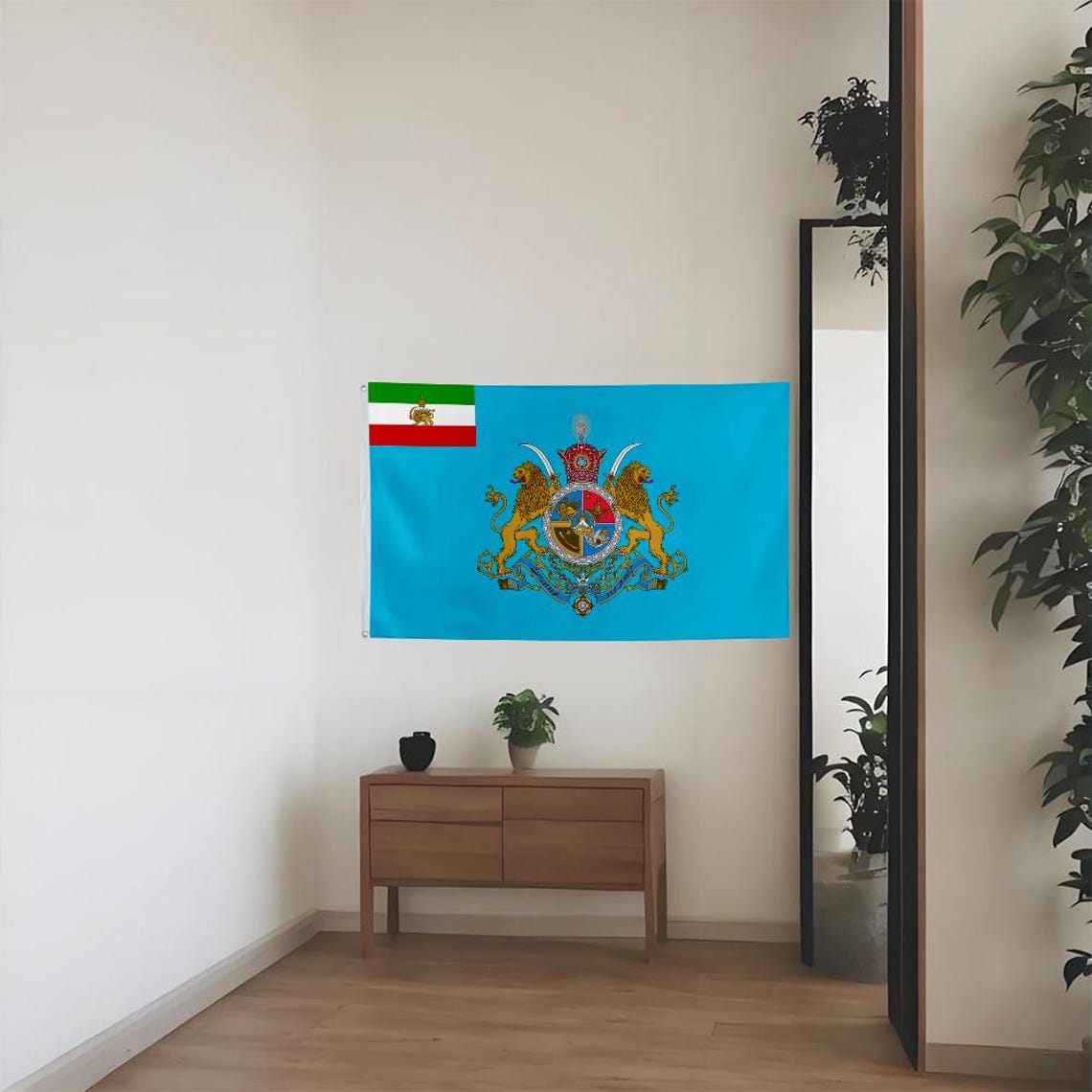 Persia Pahlavi Dynasty Flag Shahanshah Flags Tapestry Banner Man Cave ...
