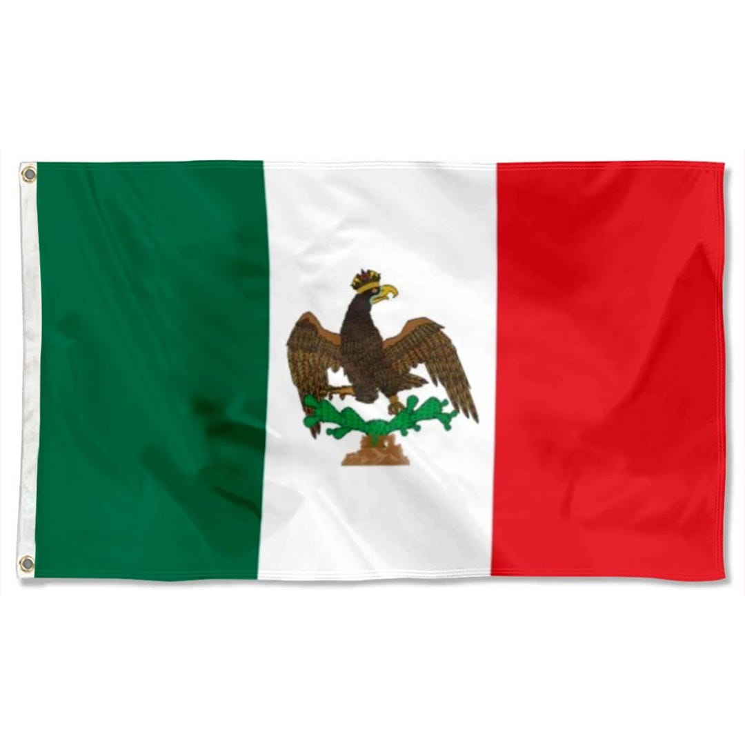 Mexico Flag Mexican Empire 1821 Flags Tapestry Banner Man Cave - Etsy
