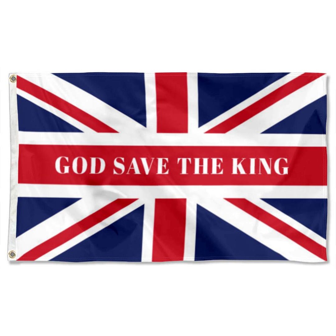 God Save the King Union Jack Flag Tapestry Banner Man Cave - Etsy