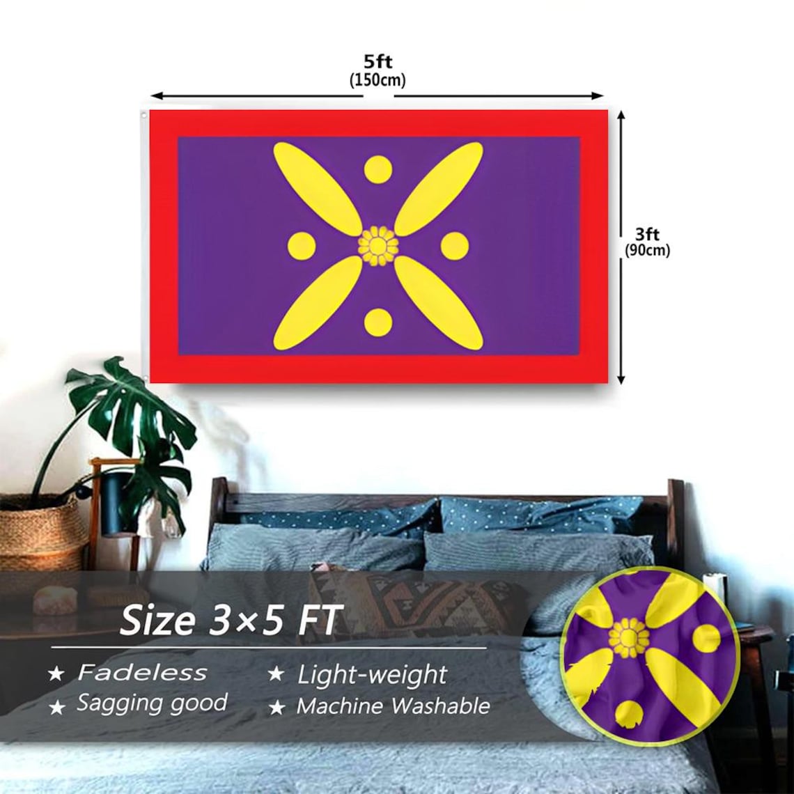 Sassanian Flag Persian Empire Derafsh Kaviani Flags Tapestry Banner Man ...