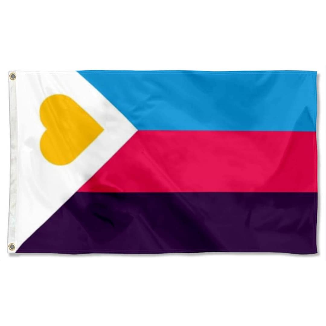 Tricolor Polyamory Pride Flag Tapestry Banner Man Cave - Etsy
