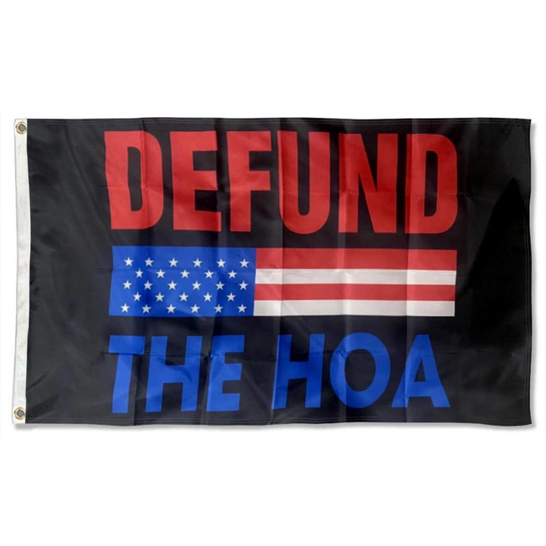 Defund the HOA Flag Tapestry Banner Man Cave - Etsy