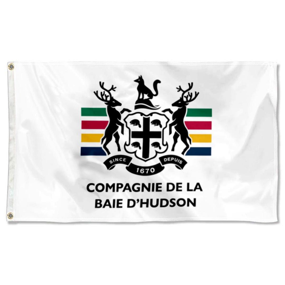 Canada HBC Flag Tapestry Banner Man Cave - Etsy