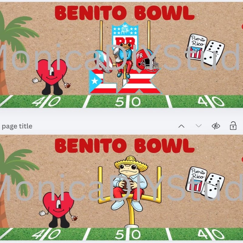 Bad Bunny Superbowl Banner - Etsy