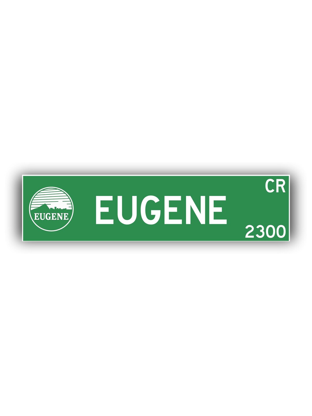Eugene, OR - Handcrafted Customizable Aluminum Street Sign - Etsy