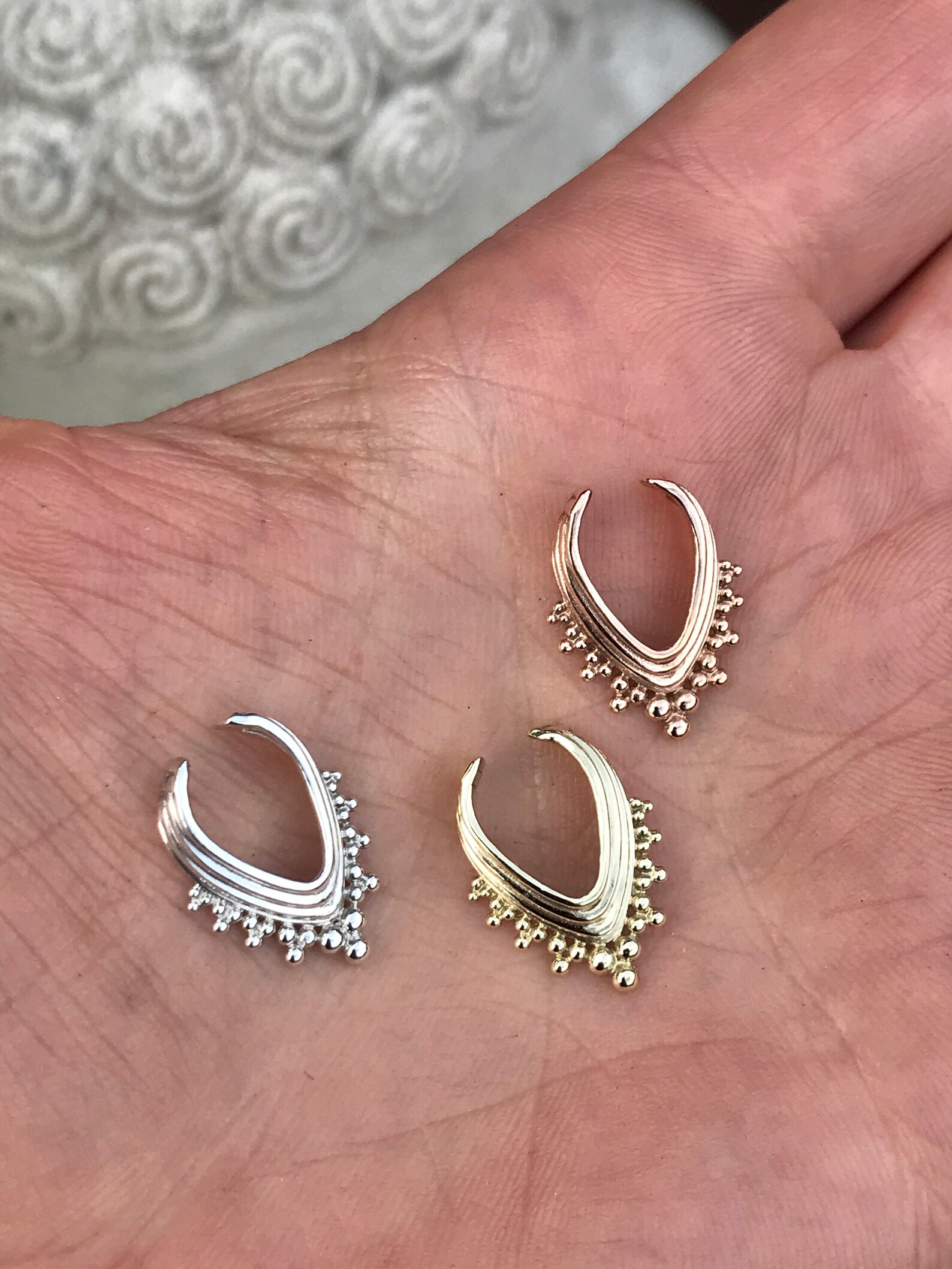 Faux Septum Ring. Stacking Septum. Layered Septum Piece. Fake - Etsy