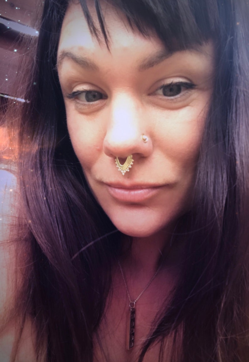 Faux Septum Ring. Stacking Septum. Layered Septum Piece. Fake - Etsy