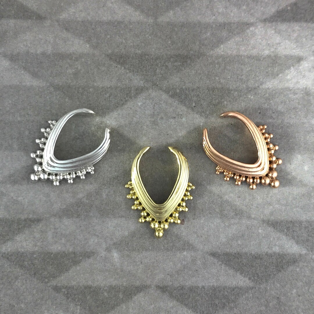 Faux Septum Ring. Stacking Septum. Layered Septum Piece. Fake - Etsy