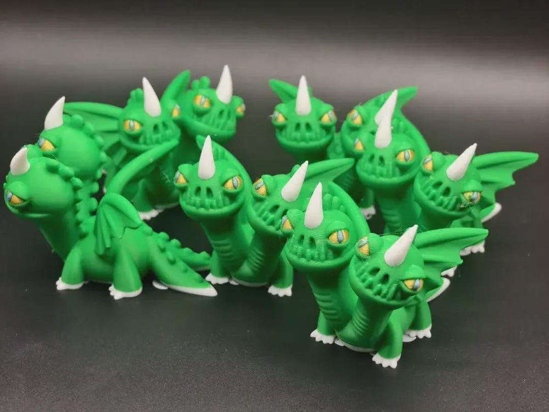 Fidget Hideous Zippleback Jakiro Twin Head Dragon --- 3D Printer Files ...