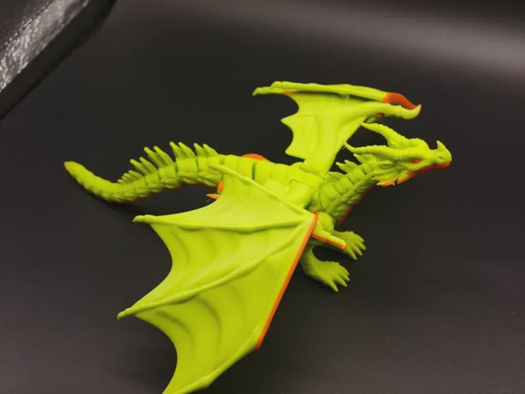 Articulated flexi Sea Wing Hybrid Dragon Print in Place No Supports ...