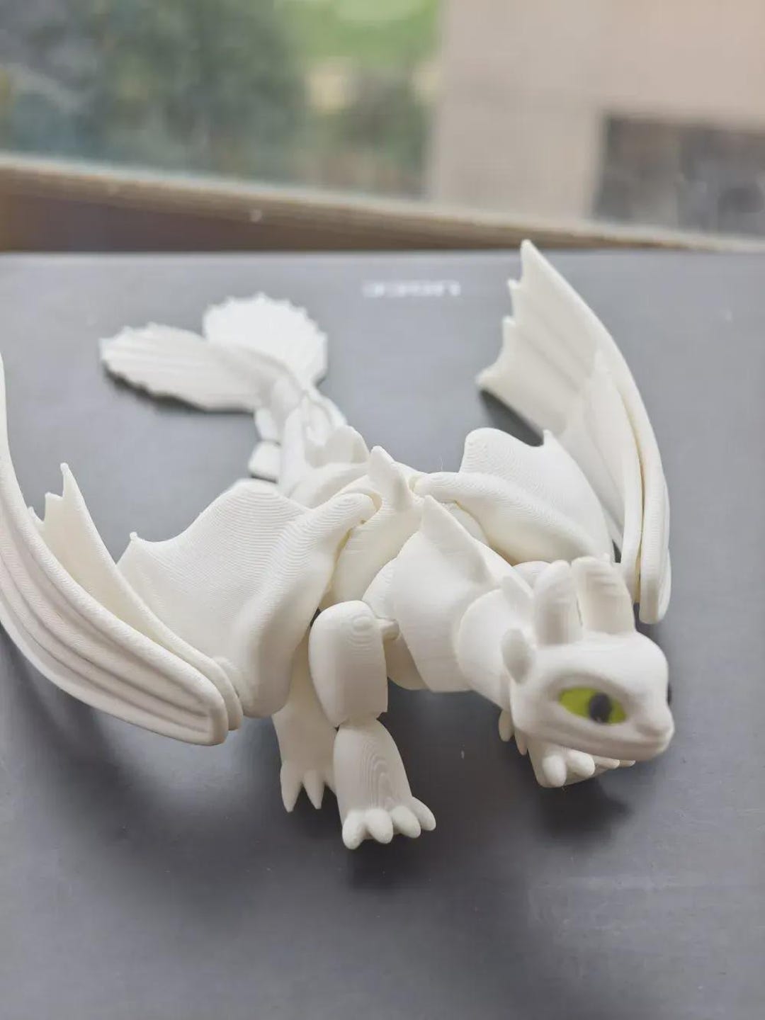 Articulated flexi Light Fury Dragon Print in Place --- 3D Printer Files ...