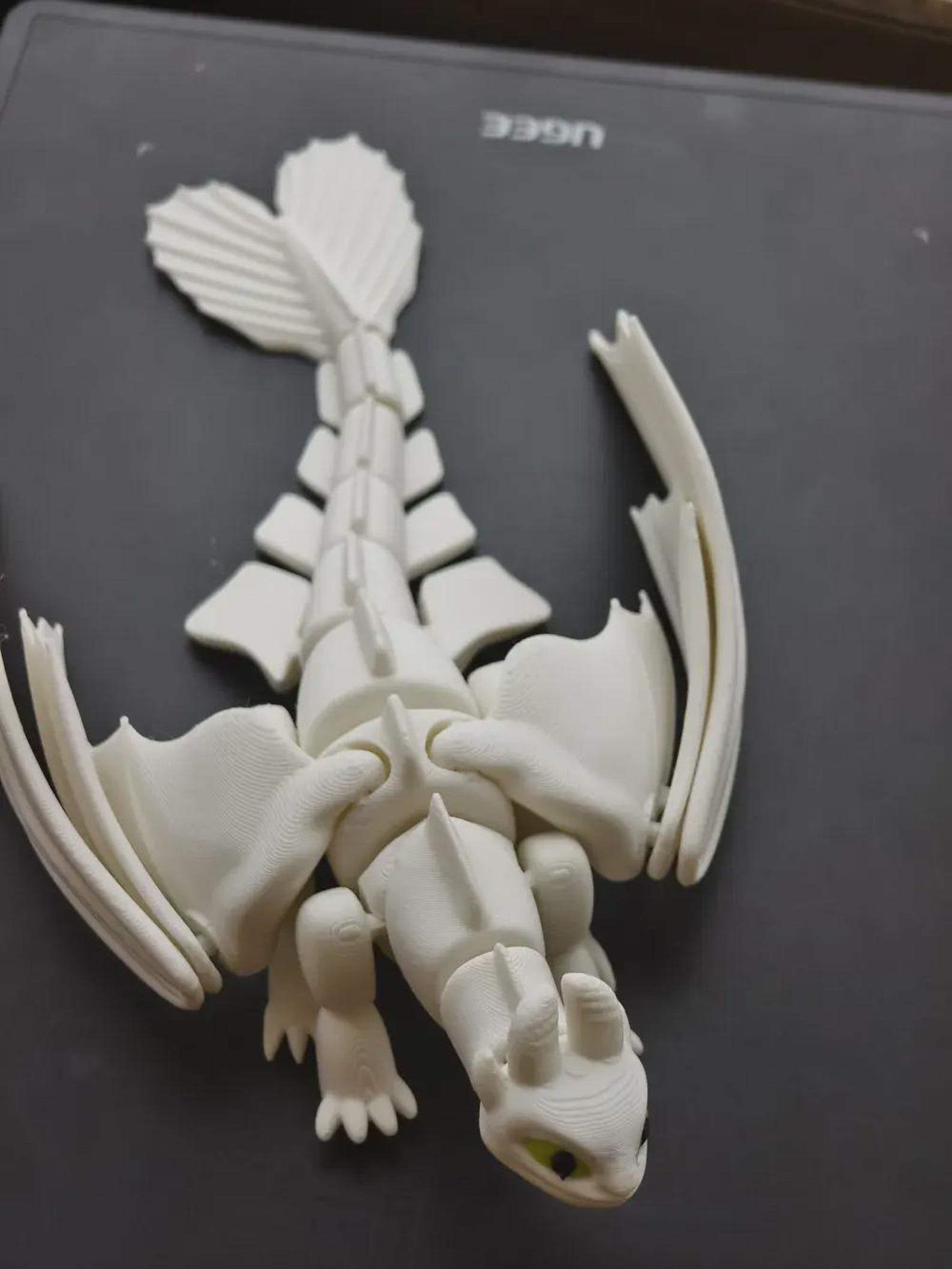 Articulated flexi Light Fury Dragon Print in Place --- 3D Printer Files ...