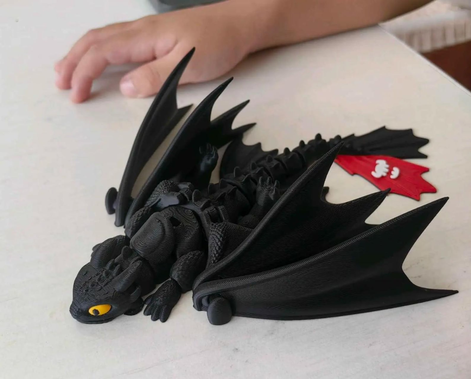 Flexi Articulated toothless Dragon Print in Place --- 3D Printer Files ...