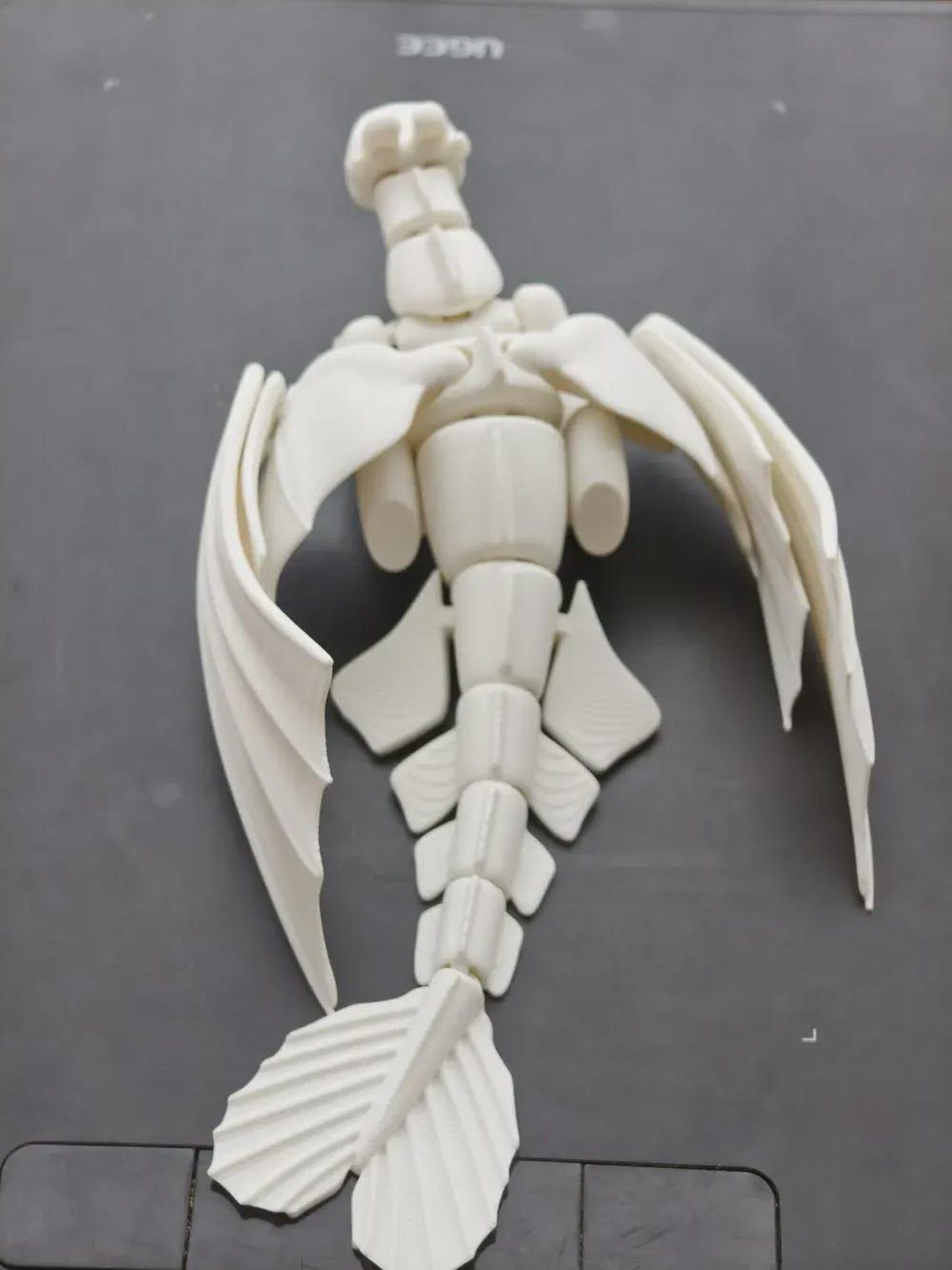 Articulated flexi Light Fury Dragon Print in Place --- 3D Printer Files ...
