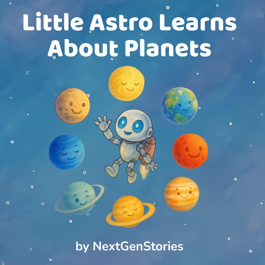 Little Astro Kids Book & Space Activity Pack (PDF) - Etsy