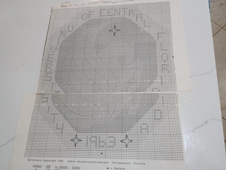 UCF Cross Stitch Pattern Logo Emblem 1963 - Etsy