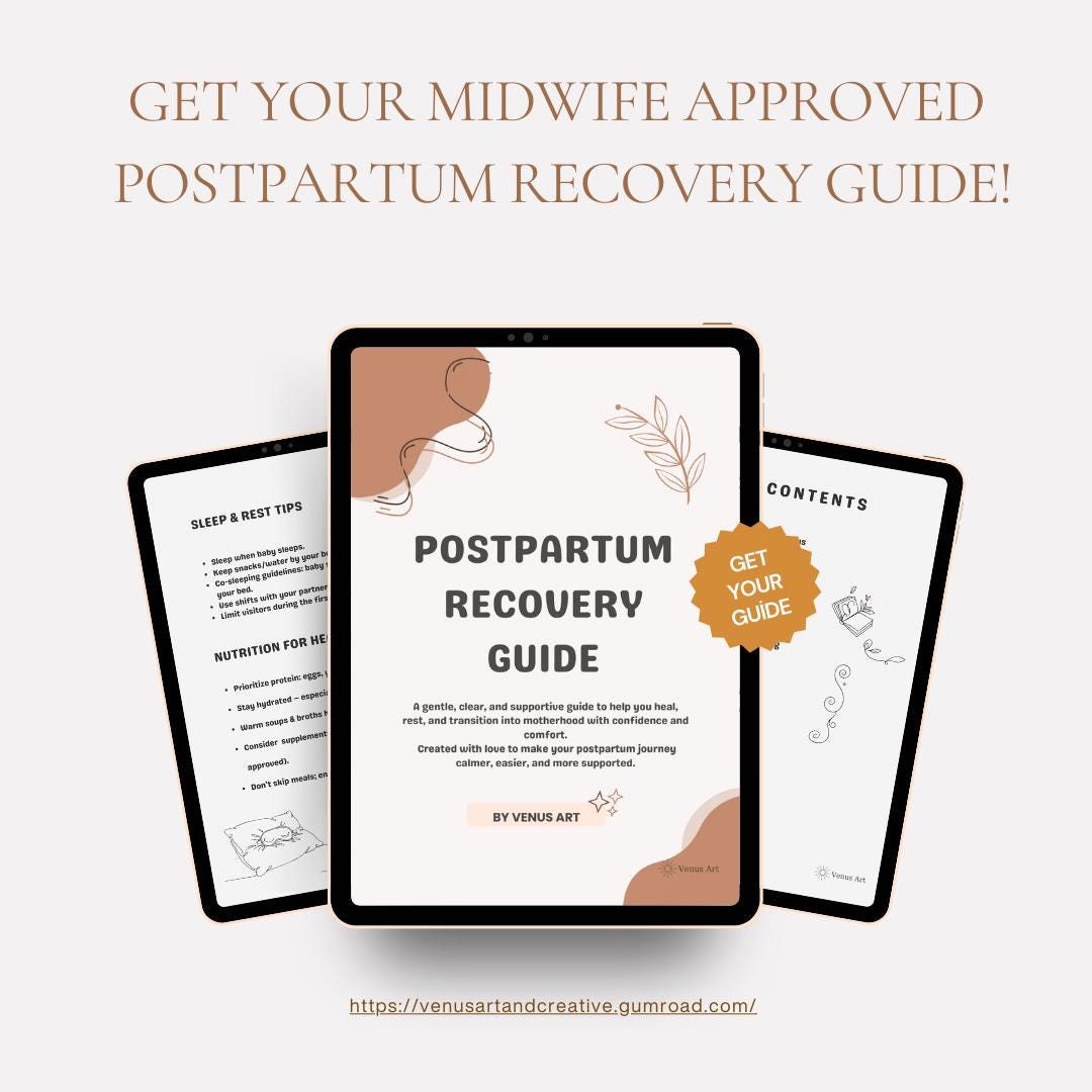 Postpartum Recovery Guide Printable | New Mom Healing Checklist | After ...