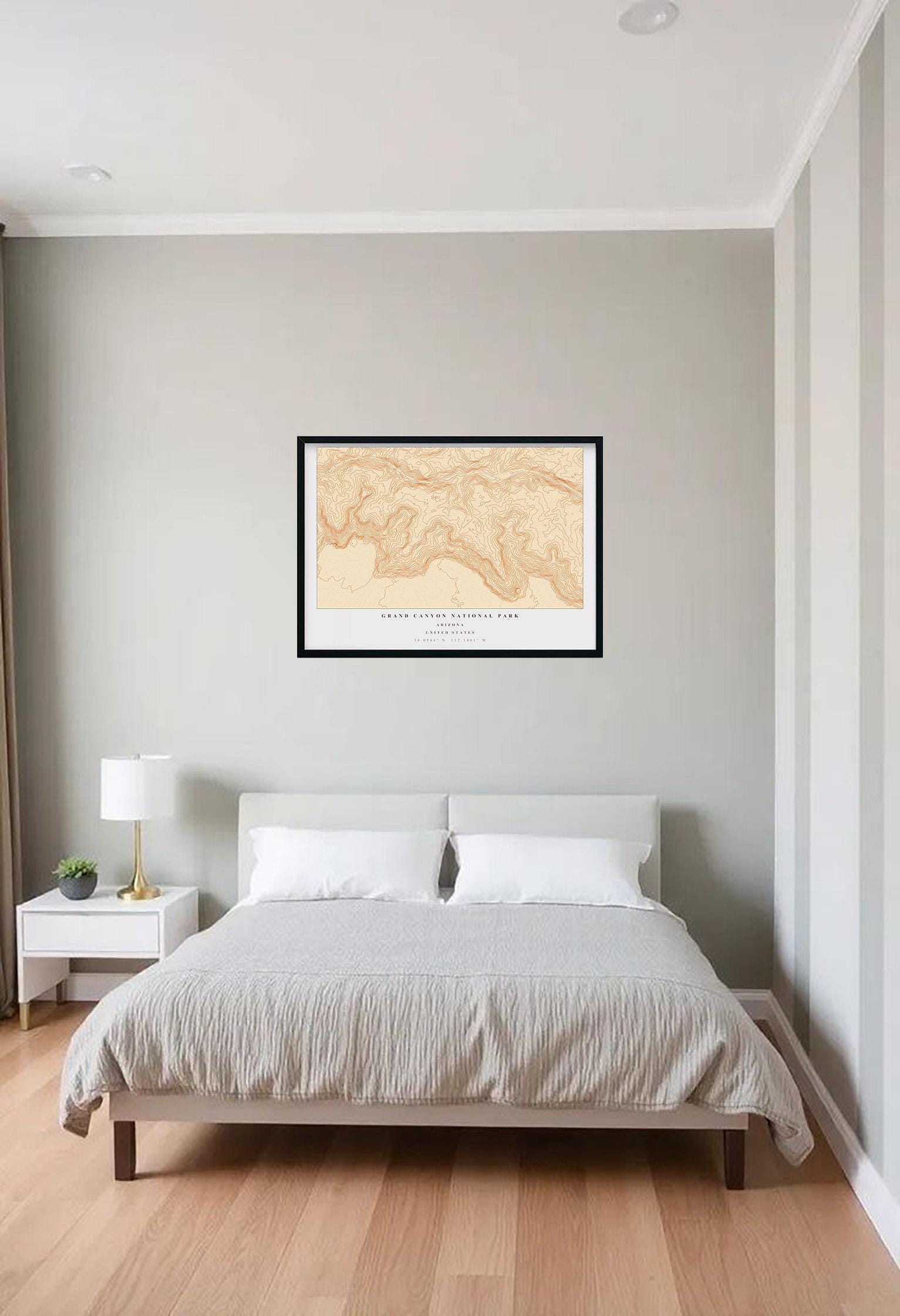 Grand Canyon Topographic Map Poster | National Park Contour Art - Etsy
