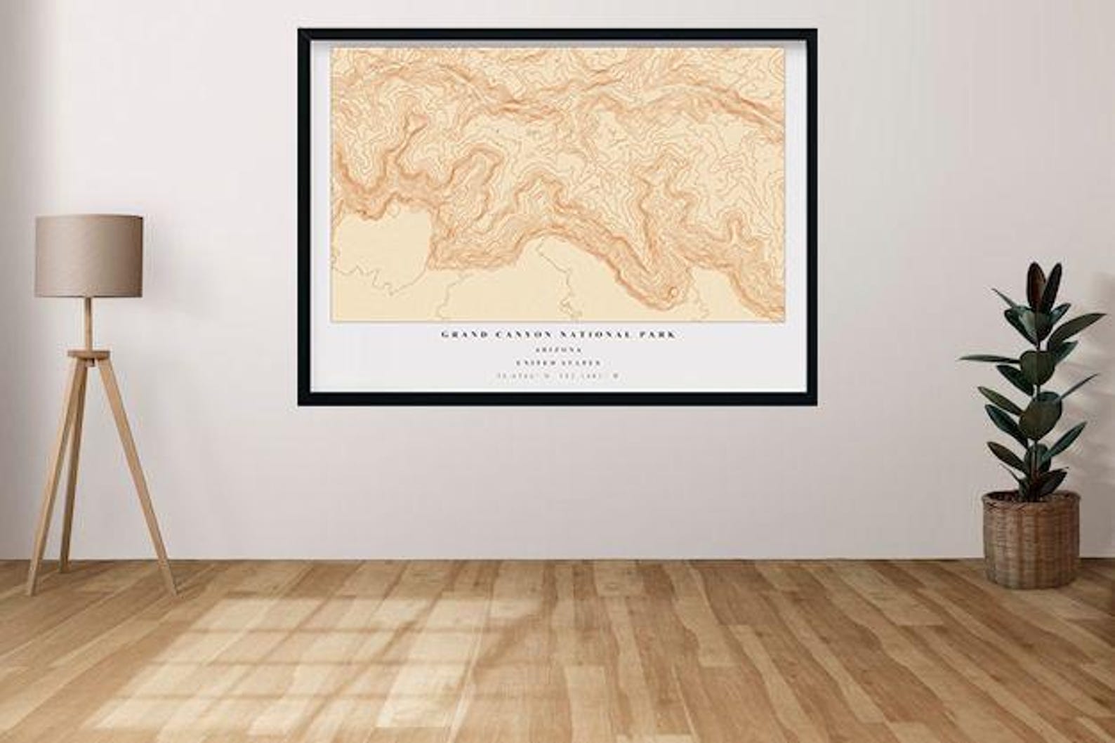 Grand Canyon Topographic Map Poster | National Park Contour Art - Etsy