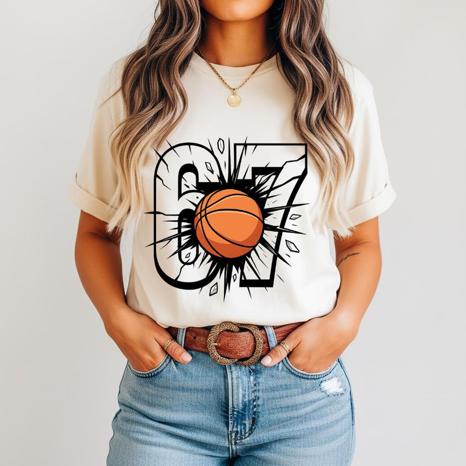 67 Basketball Six Seven 6 7 Meme 67 Png, 6 7 Basketball Png, Basketball ...