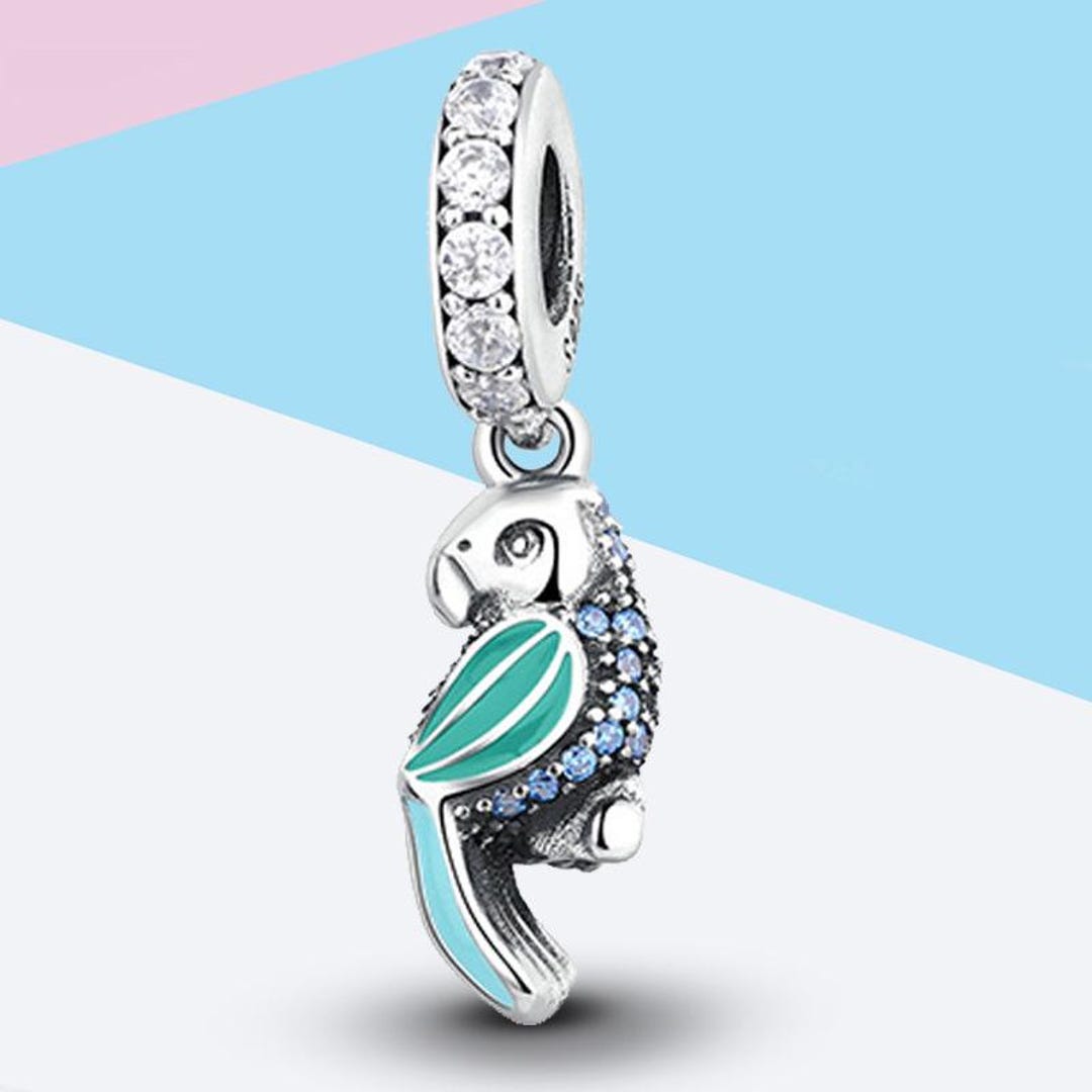 New PANDORA Tropical Parrot Pendant Charm • Gift Pouch • S925 - Etsy