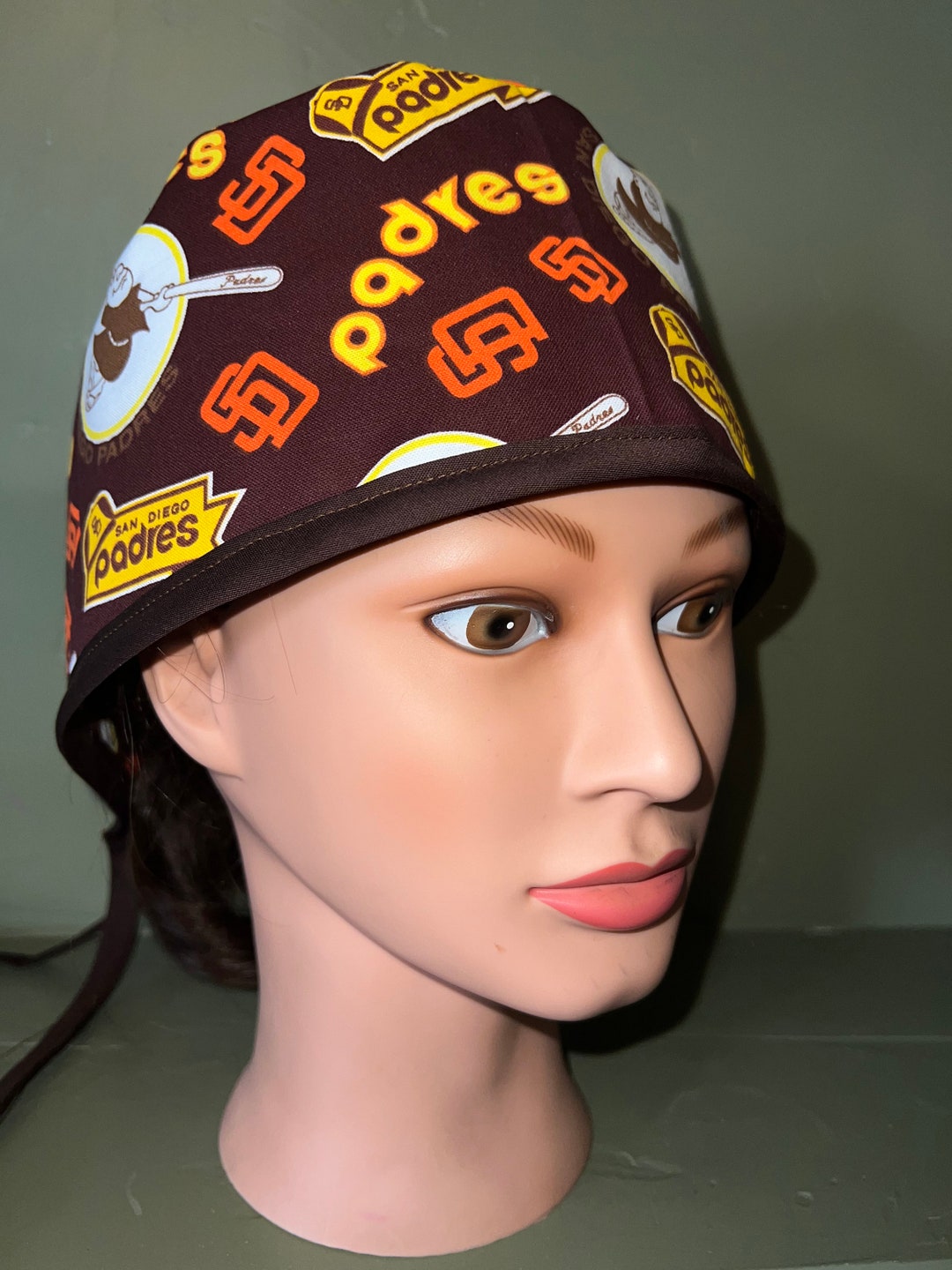 Male Scrub Cap With Ties - Etsy