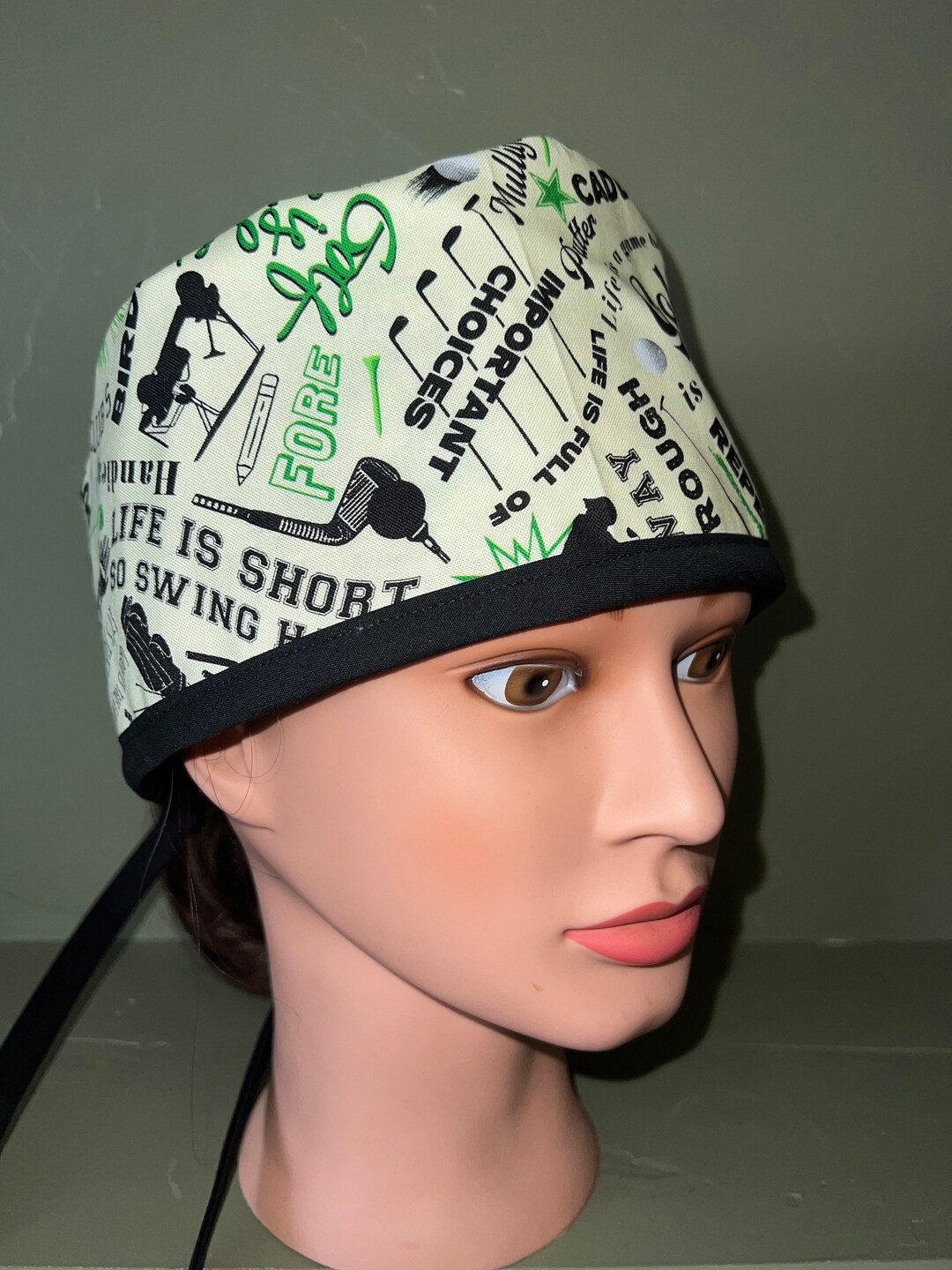 Male Scrub Cap With Ties - Etsy