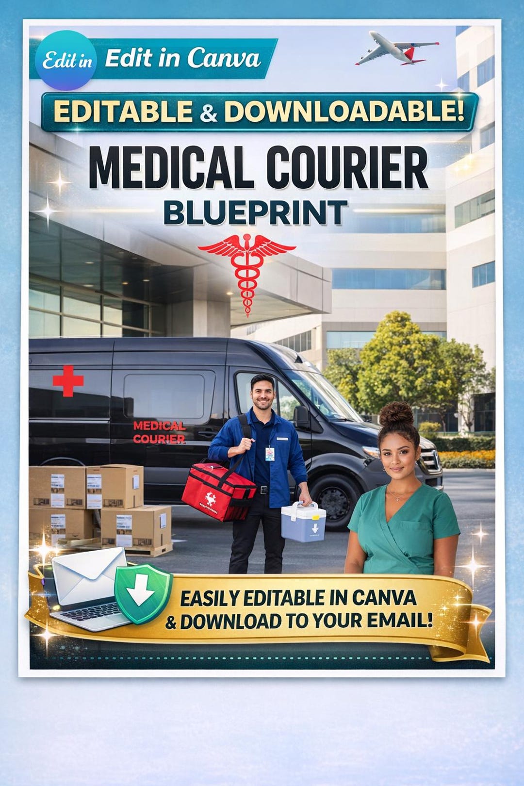 MEDICAL COURIER BLUEPRINT E-book - Etsy