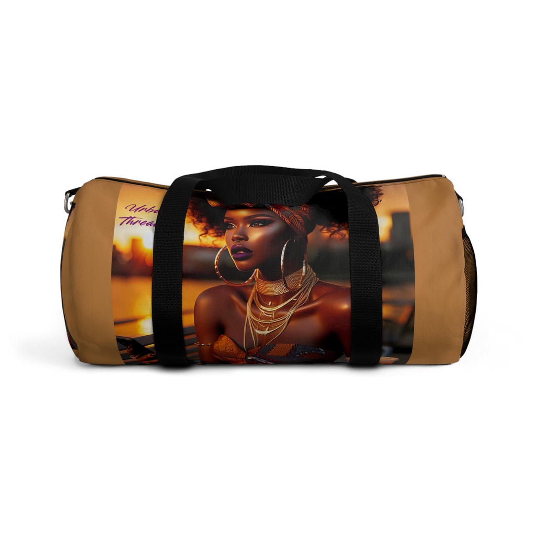 Urban Threadz Afrocentric Woman Portrait Duffel Bag | Urban Threads ...