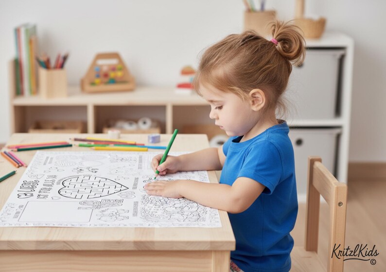 Valentine's Day Coloring Page for Kids, Valentine's Day Activity, Love ...