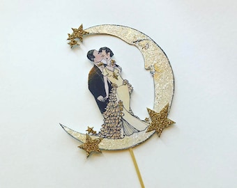 Art Deco Cake Topper | Etsy