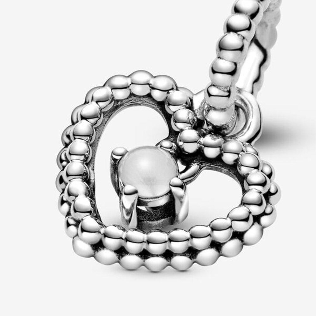 Pandora April Birthstone Milky White Dangle Charm S925 Ale - Etsy