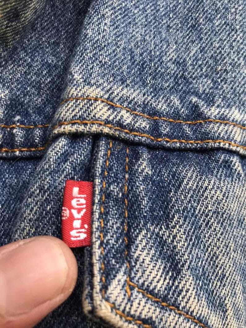 80s Vintage Levi’s Made in USA Sherpa Denim Trucker Jacket - Etsy