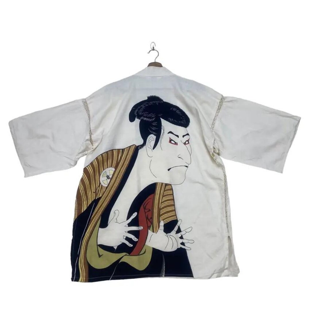 Vintage 90s Japanese Traditional Daimyo Hakama Samurai Shogun Kimono ...