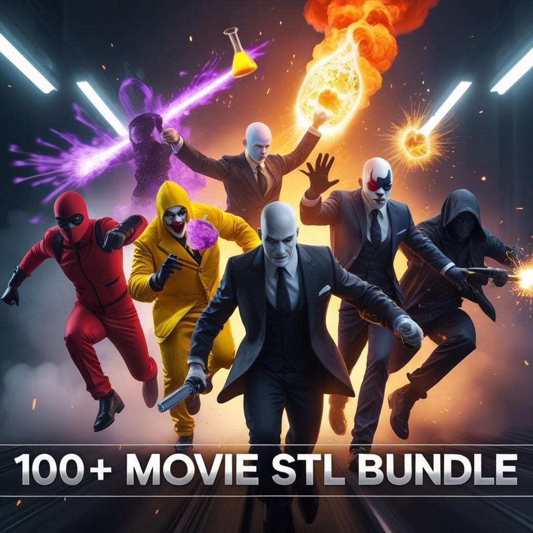 100+ Movie STL Bundle | Printable Characters, Props & 3D Model Pack - Etsy