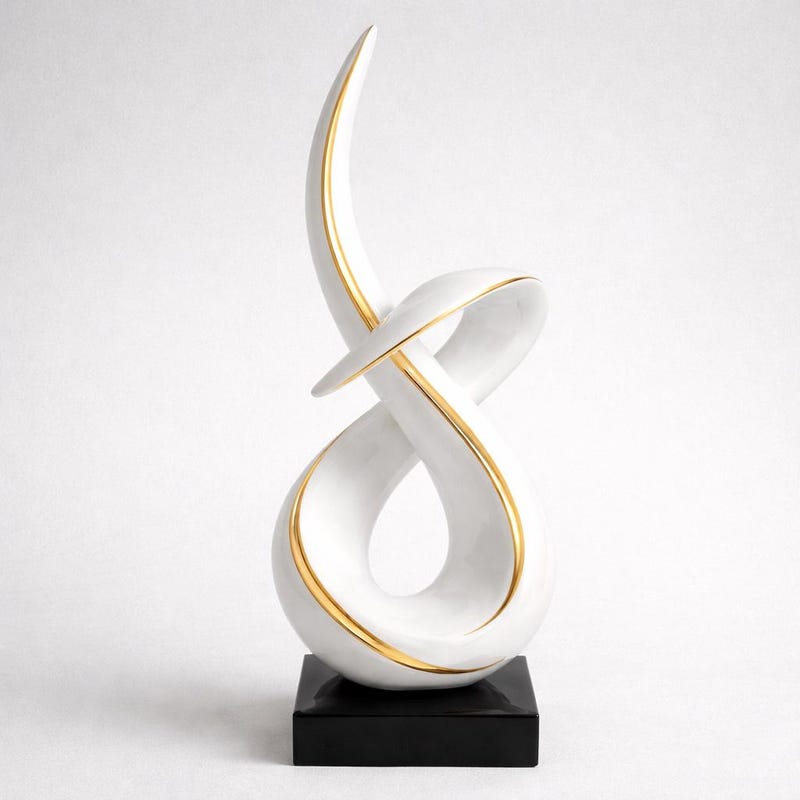 White Abstract Sculpture - Etsy