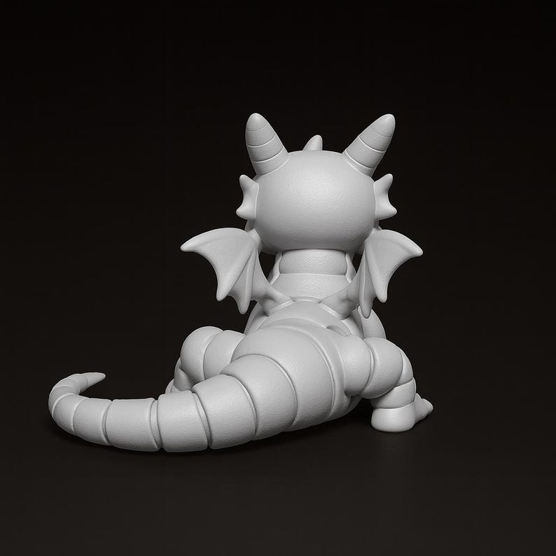 Baby Dragon 3D Model STL | Cute Fantasy Creature | Printable Figurine ...