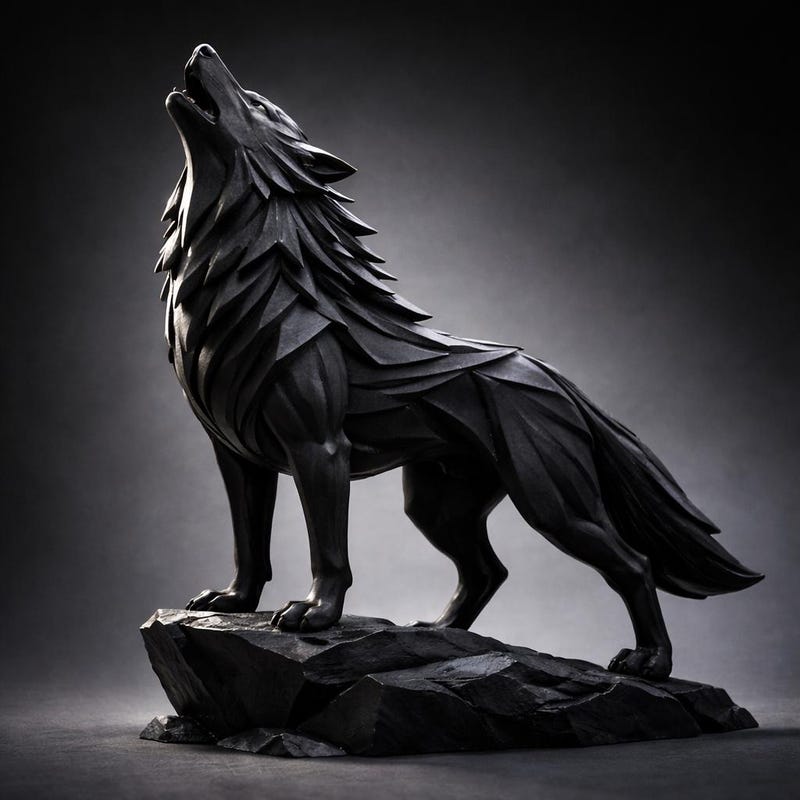 Wolf Sculpture - Etsy UK
