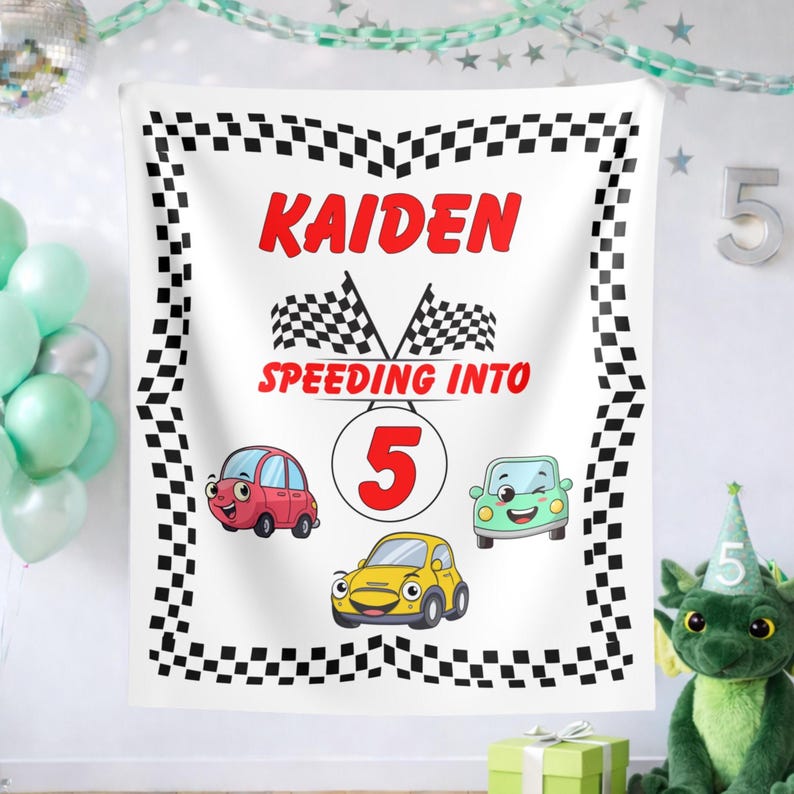 Cars Birthday Banner, Cars Birthday Decoration, Cars Birthday Party ...