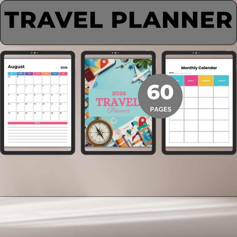 2026 Travel Planner | Printable Trip Organizer & Vacation Planner ...