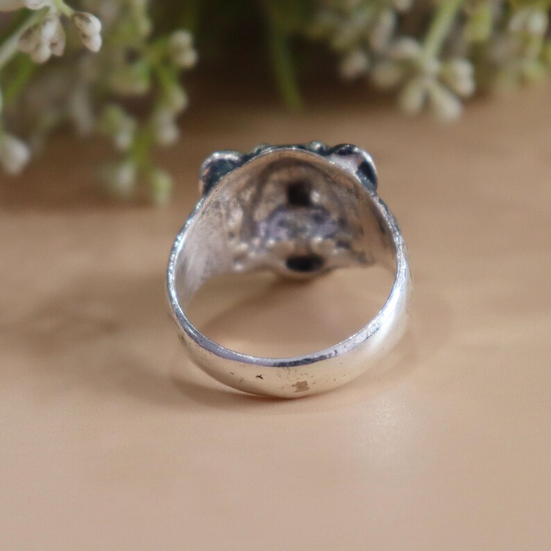 Tiger Head Ring for Men, 925 Sterling Silver Tiger Ring, Animal Face ...