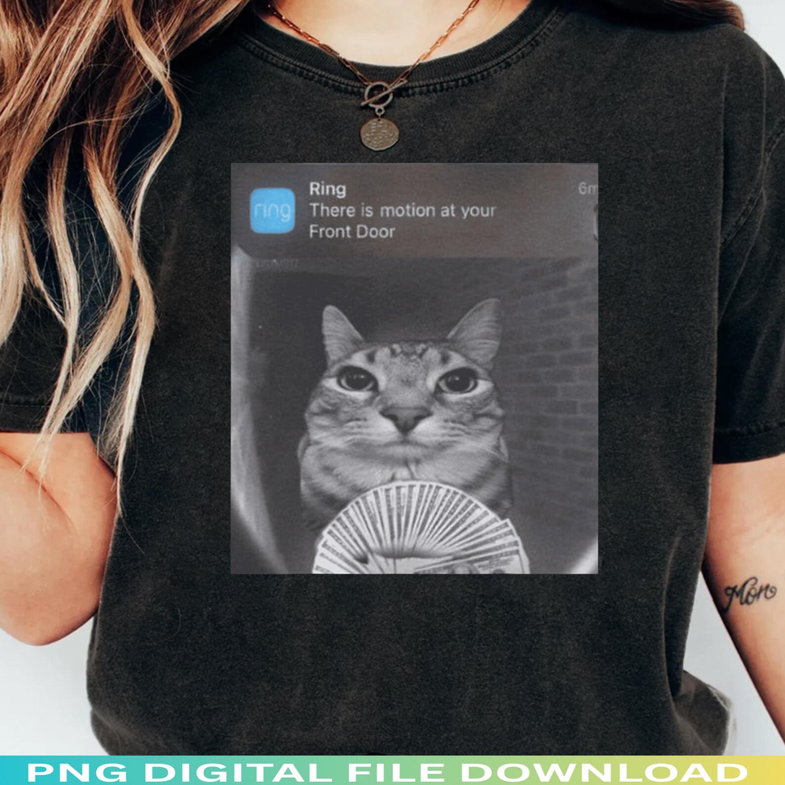 Doorbell Meme PNG, Ring There is Motion Funny Quote Sublimation ...