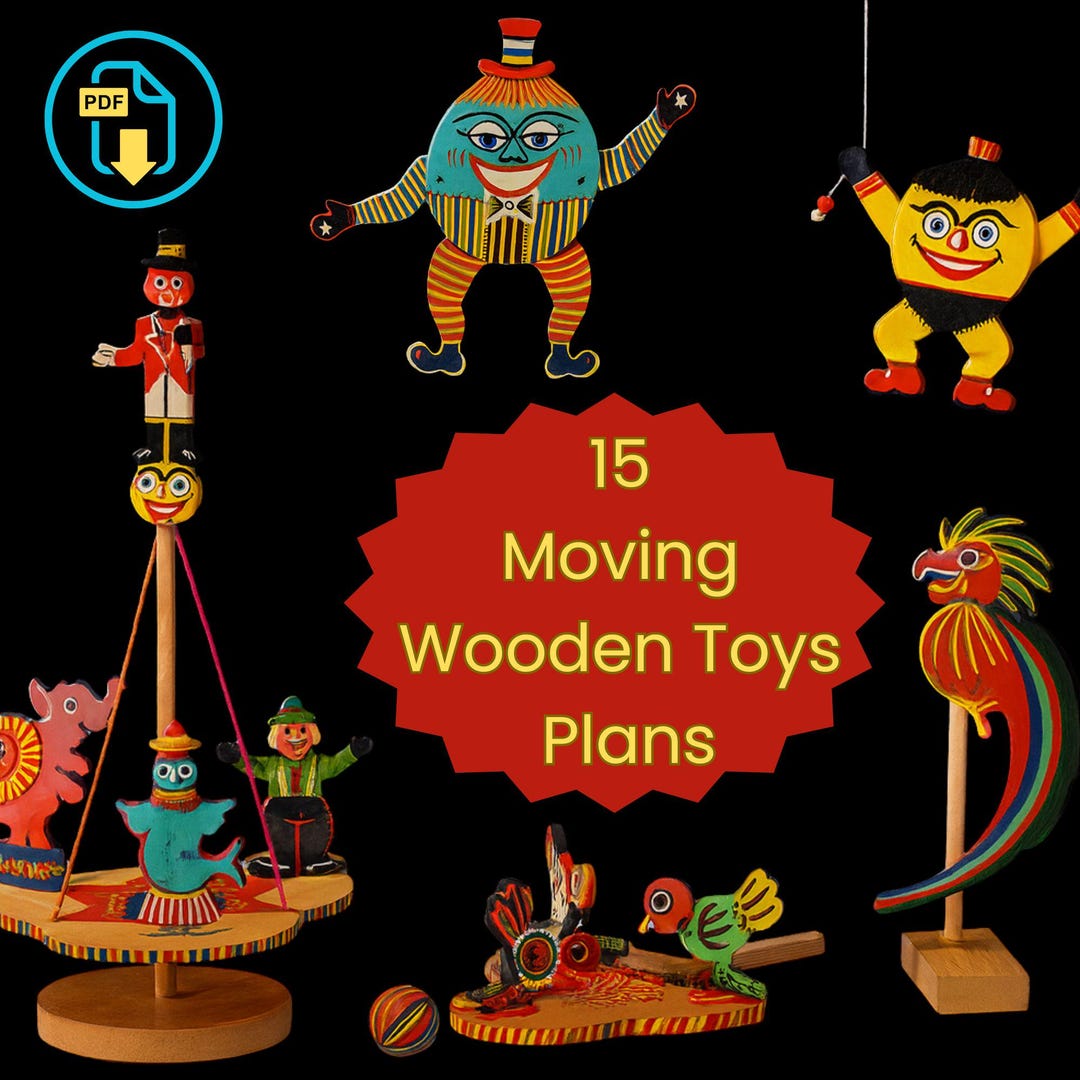 15 Moving Wooden Toys Plans! PDF Guide! - Etsy