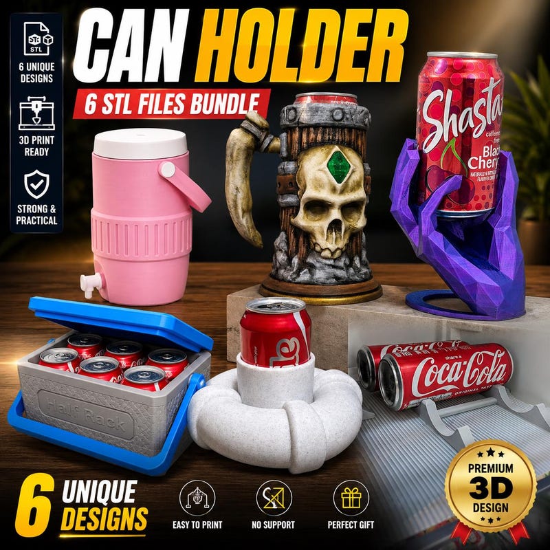 Monster Can Holder Stl - Etsy