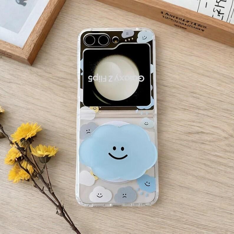Kawaii Cloud Magnetic Case: Samsung Galaxy Z Flip 6/5/4/3, Shockproof ...