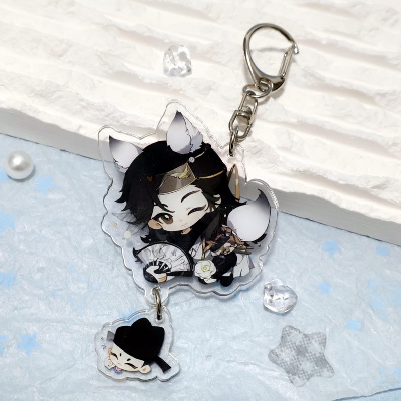New Model Where Winds Meet Acrylic Keychain Retro Double-layer ...