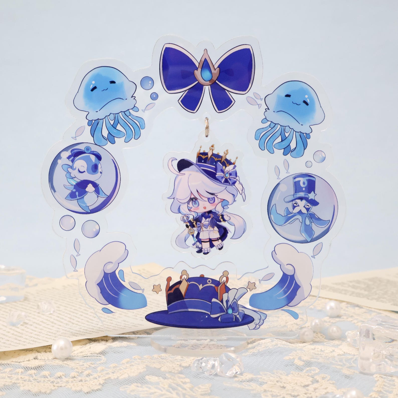 Genshin Impact Furina Retro Series Acrylic Swing Stand. - Etsy